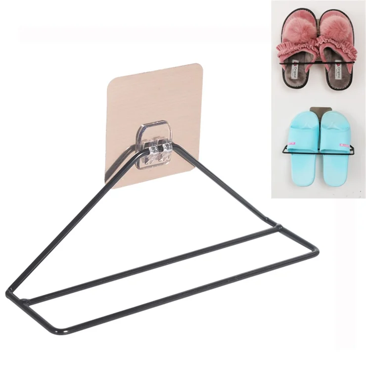 Wholesale Wall Mounted Shoe Rack Triangle Simple Iron Black Shoes Shelf ...