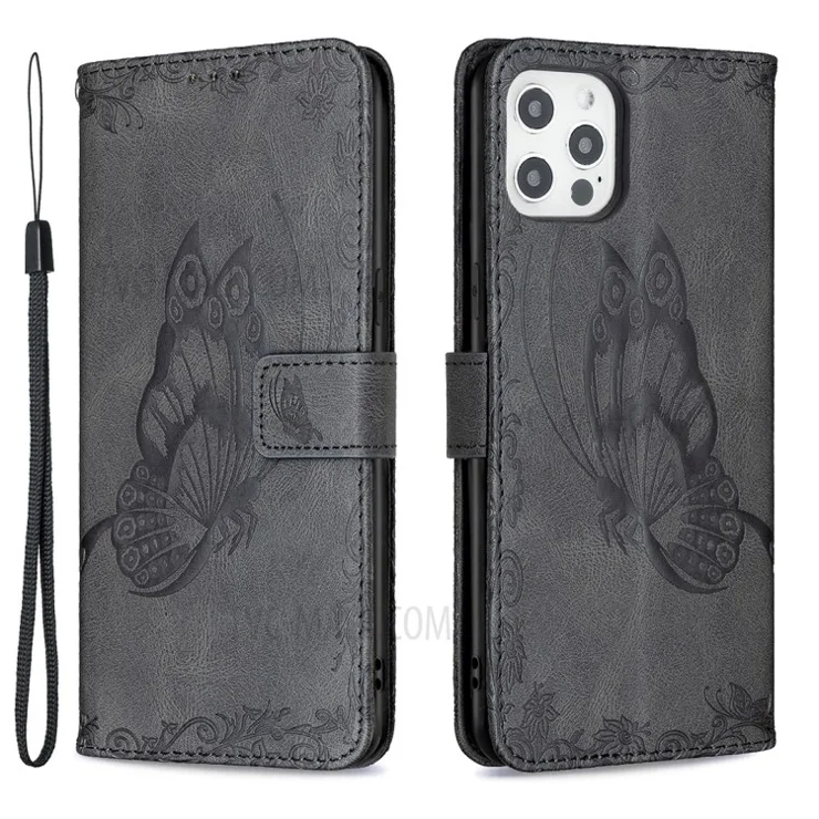 Wholesale Imprint Butterfly Flower Magnetic Leather Stand Case for ...