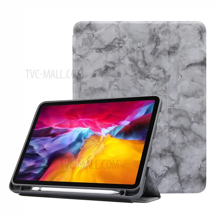Wholesale Marble Pattern Tri-fold Stand Auto Wake/Sleep Leather Tablet ...