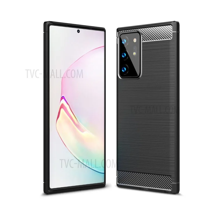 Wholesale Carbon Fibre Brushed TPU Back Case for Samsung Galaxy Note 20 ...