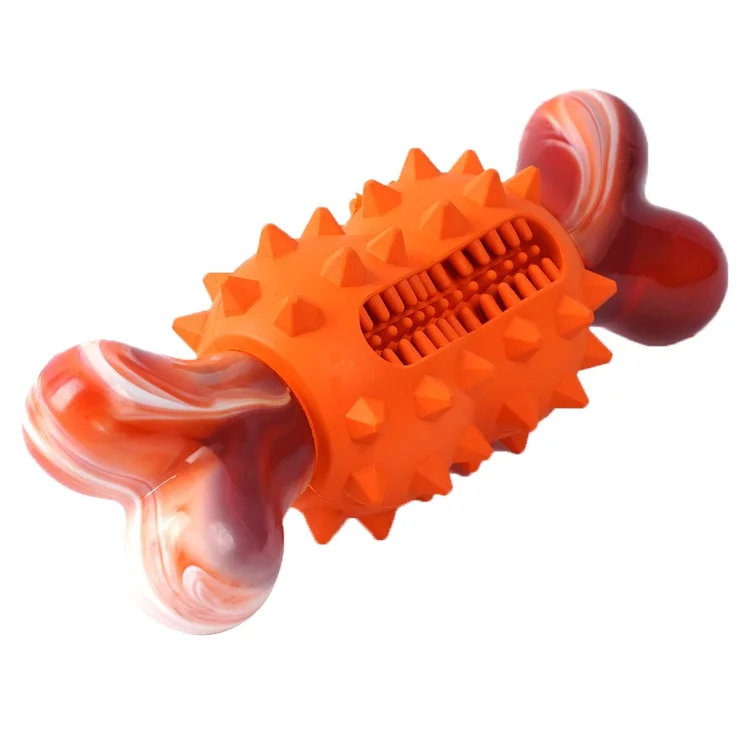 Wholesale Natural Rubber Dog Toys Bone-Shaped Nylon Dog Teething Toys ...