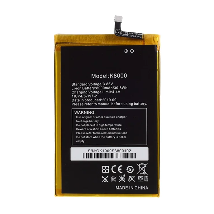 Wholesale 8000mAh Phone Battery Replacement for Oukitel K8000 from ...