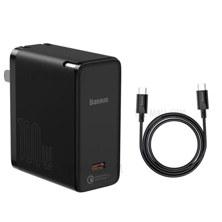 Wholesale BASEUS GaN2 Fast Charger 1C 100W CN Plug Cable Set (with Type ...