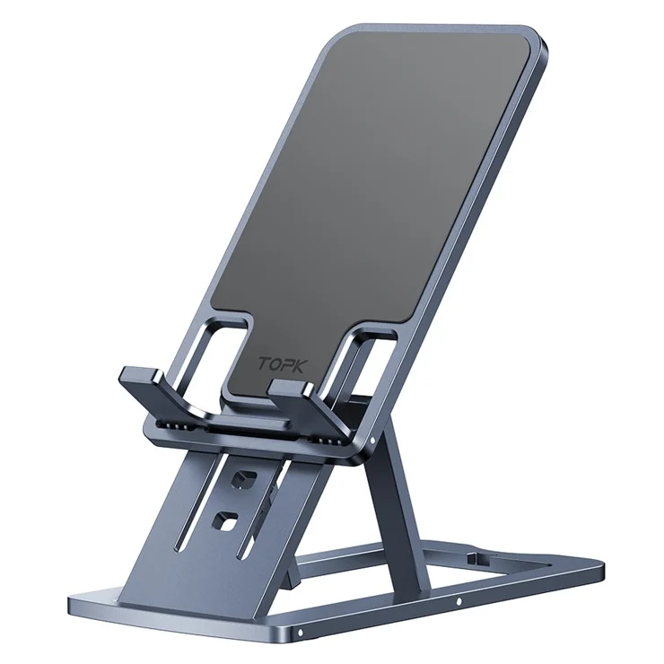 TOPK D06L Aluminum Alloy Folding Desktop Stand for Phone / Tablet ...