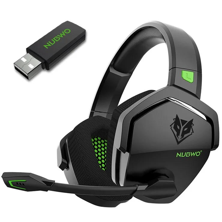 NUBWO G06 Wireless Gaming Headset mit Rauschunterdruckungsmikrofon 2.4G Bluetooth Kopfhorer Stereo Ohrhorer Kombination mit PC Laptops PS4 PS5