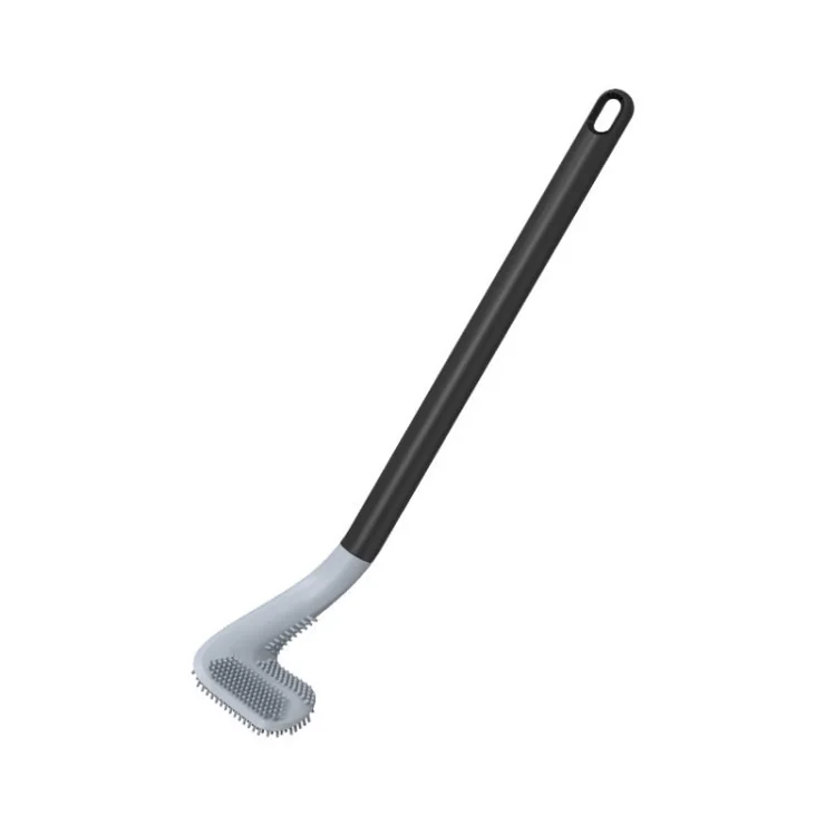 SANGA Long Handle Deep Cleaning Toilet Brush Golf Club Shape Bathroom Toilet Brush Cleaner Black