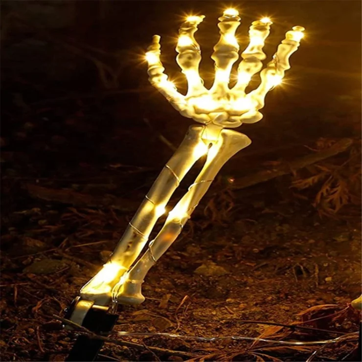 Wholesale Glowing Skull Hand Halloween Skeleton Decorations Lighted ...