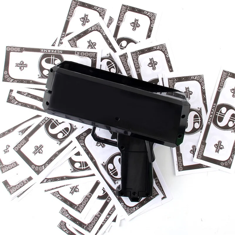 Wholesale Banknote Money Guns Paper Playing Spray Money Gun Toy ...