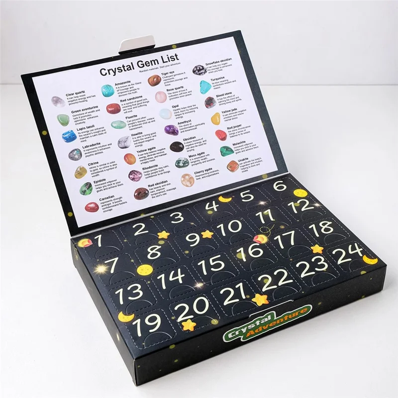 Wholesale 24-Grid Natural Crystal Raw Stone Crystal Gem Specimens Kids ...