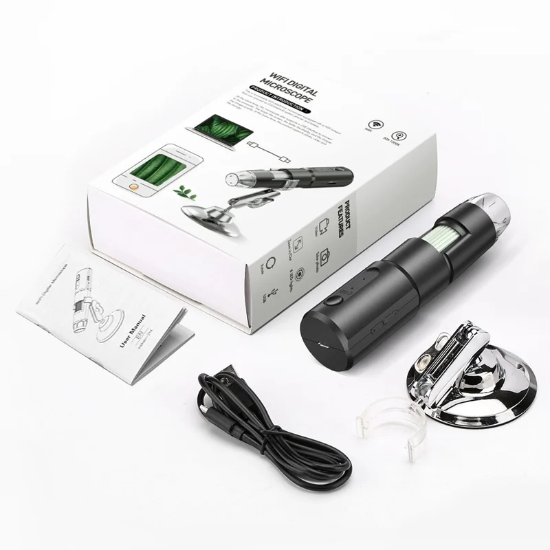 Wholesale 314 WiFi Digital Microscope 1000x Magnification Skin Beauty ...