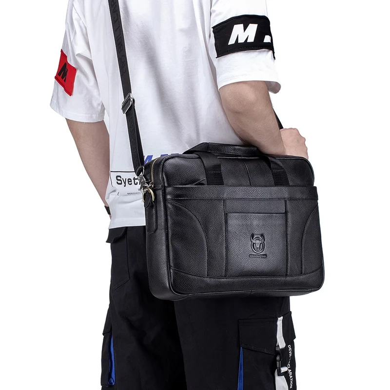 Wholesale Customize BULLCAPTAIN 048 Top-Layer Cowhide Leather Laptop ...