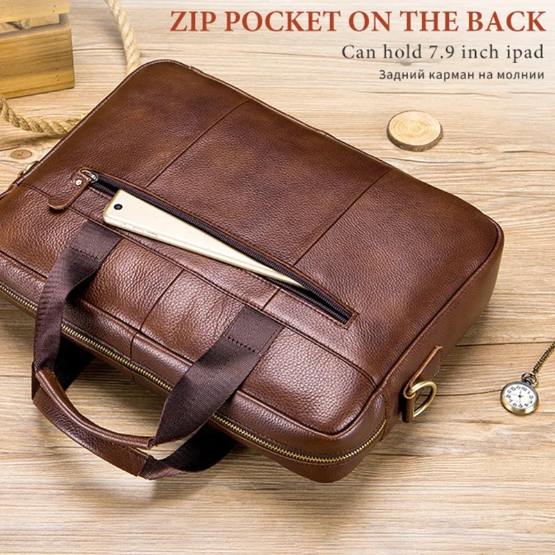 Wholesale Customize BULLCAPTAIN 048 Top-Layer Cowhide Leather Laptop ...