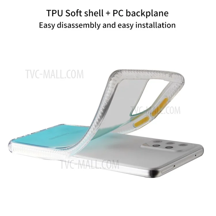 Wholesale TPU + Acrylic Hybrid Back Case Gradient Color Protective ...