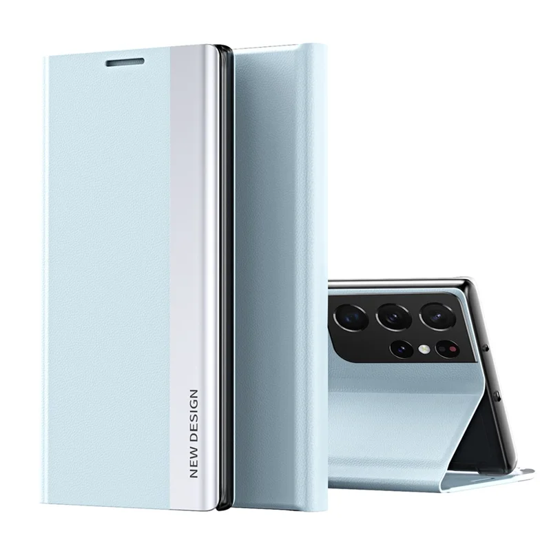 Auto-absorbed Stand Leather Phone Case for Samsung Galaxy S21 Ultra 5G ...