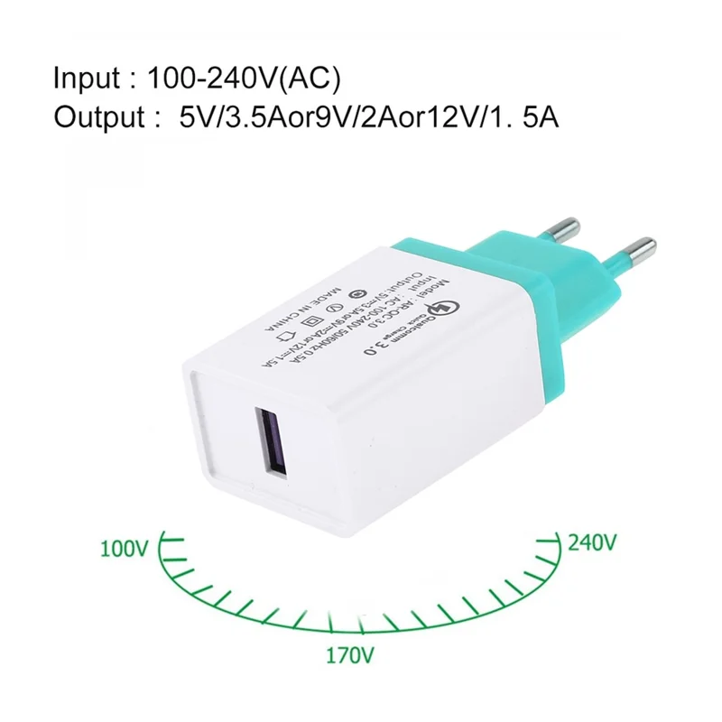 Wholesale 3.5A QC3.0 Fast Charger Travel USB Wall Charger Adapter EU ...