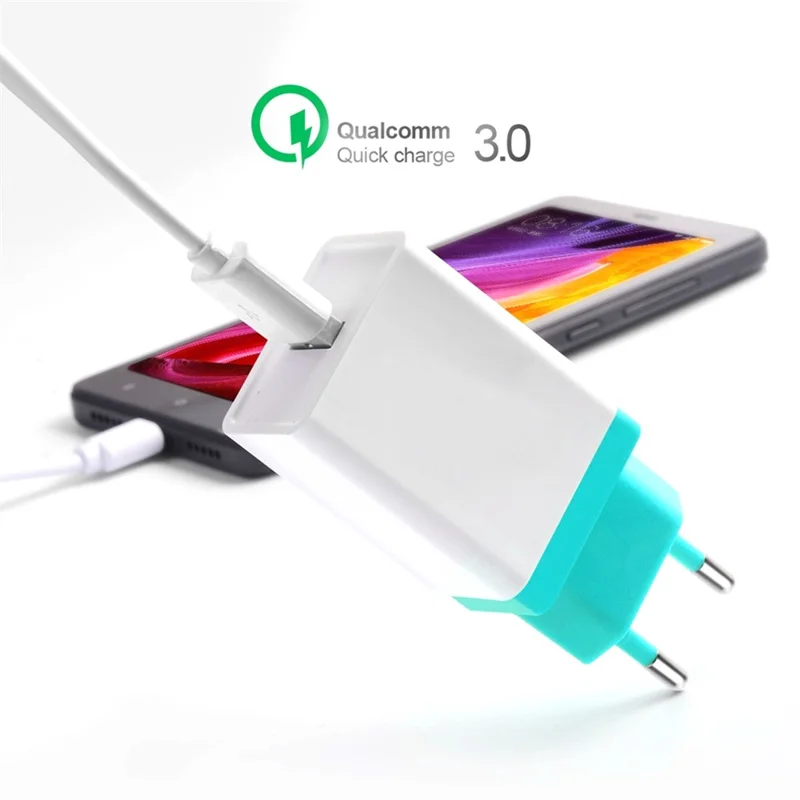 Wholesale 3.5A QC3.0 Fast Charger Travel USB Wall Charger Adapter EU ...