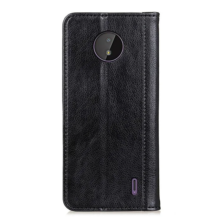 Litchi Texture Split Leather Strong Magnet Absorption Wallet Stand Case ...
