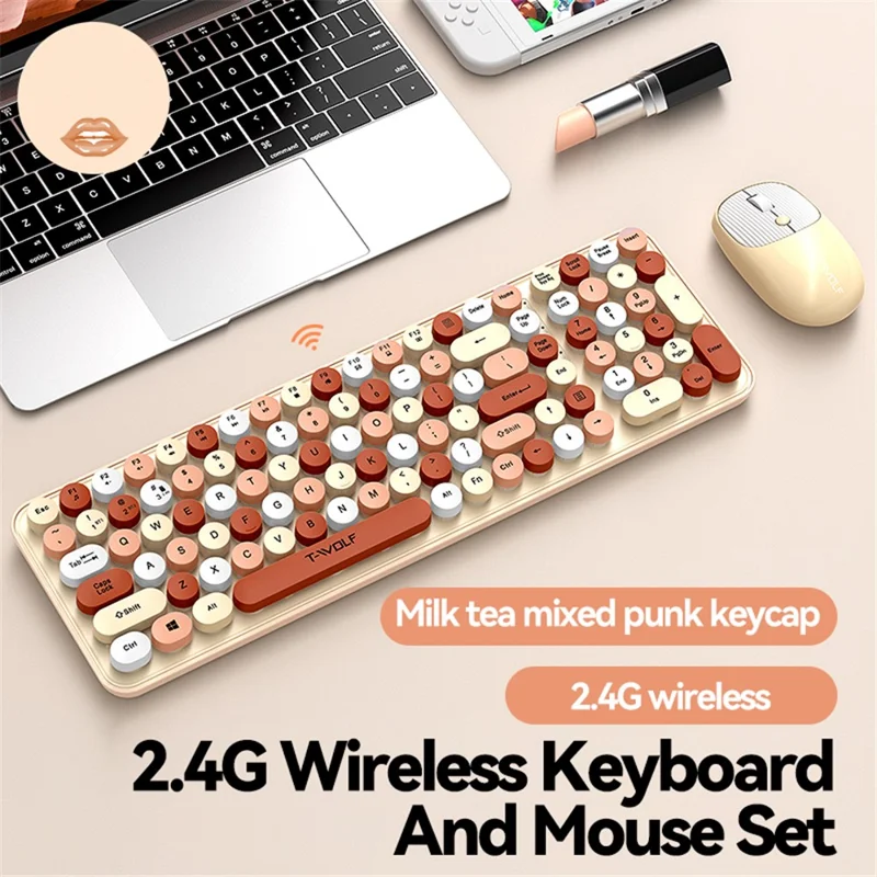 Wholesale T-WOLF TF350 2.4G Wireless Keyboard Mouse Set Home Office ...