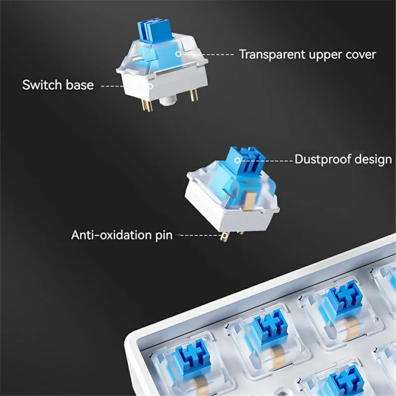 Wholesale KA646 Swappable Wired 63-Key Gaming Keyboard Mechanical ...