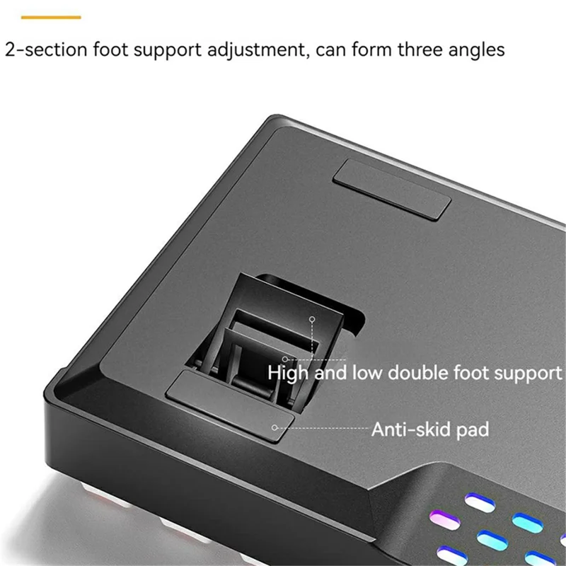 Wholesale KA646 Swappable Wired 63-Key Gaming Keyboard Mechanical ...