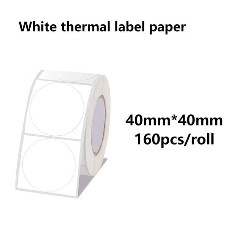 Wholesale Customize 160Pcs for Marklife P50 Printer 40x40mm Round White ...