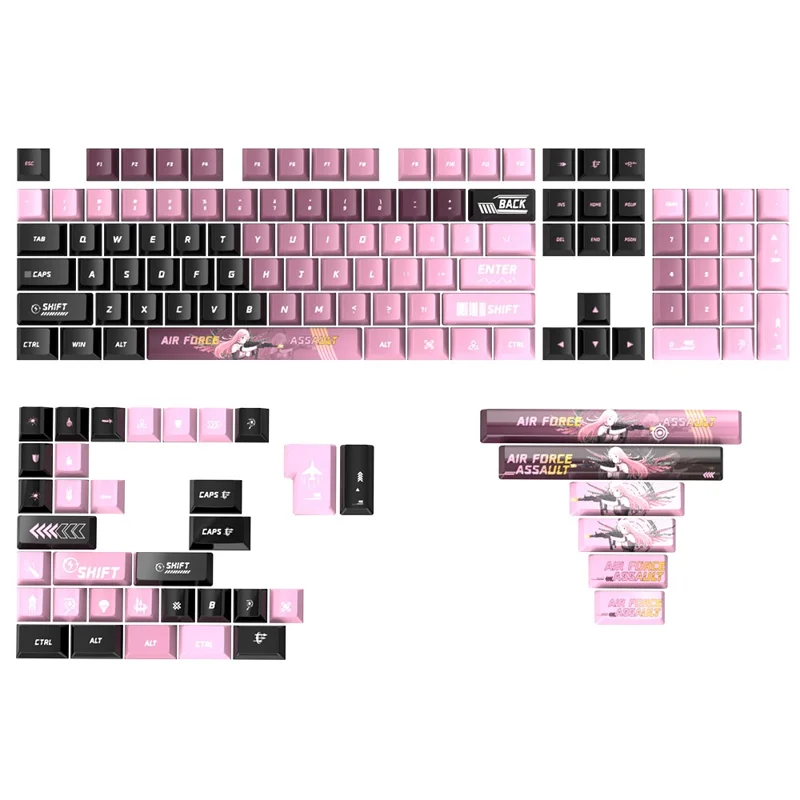 Y-FRUITFUL 143Pcs Keycaps Mechanical Keyboard ABS Key Caps Set ...