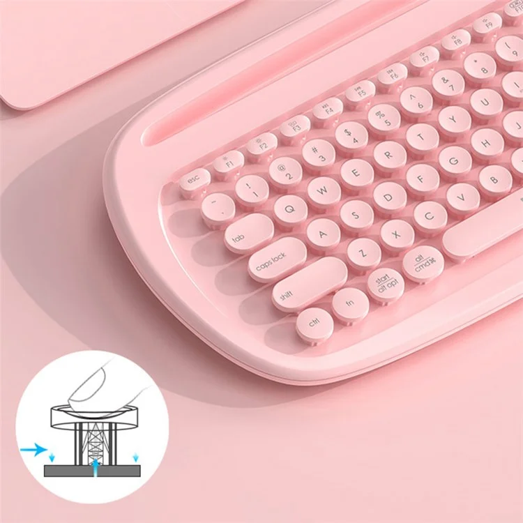 Wholesale FUDE K870T Computer Laptop Keyboard Round Cap Mute 79-Key ...