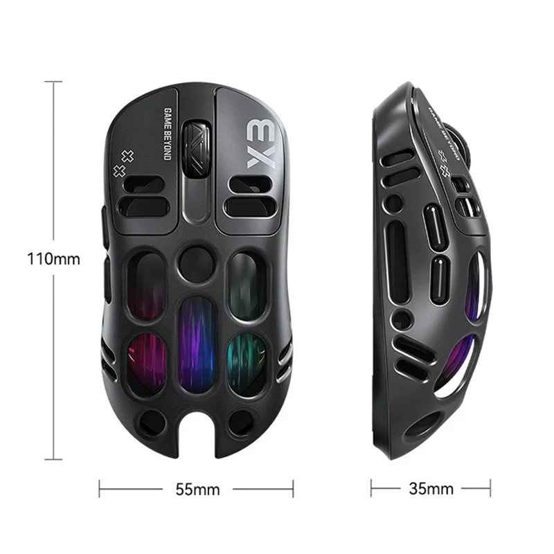 Wholesale T-WOLF X3 Gaming Mouse Tri-Mode BT Wireless Hollow Design RGB ...