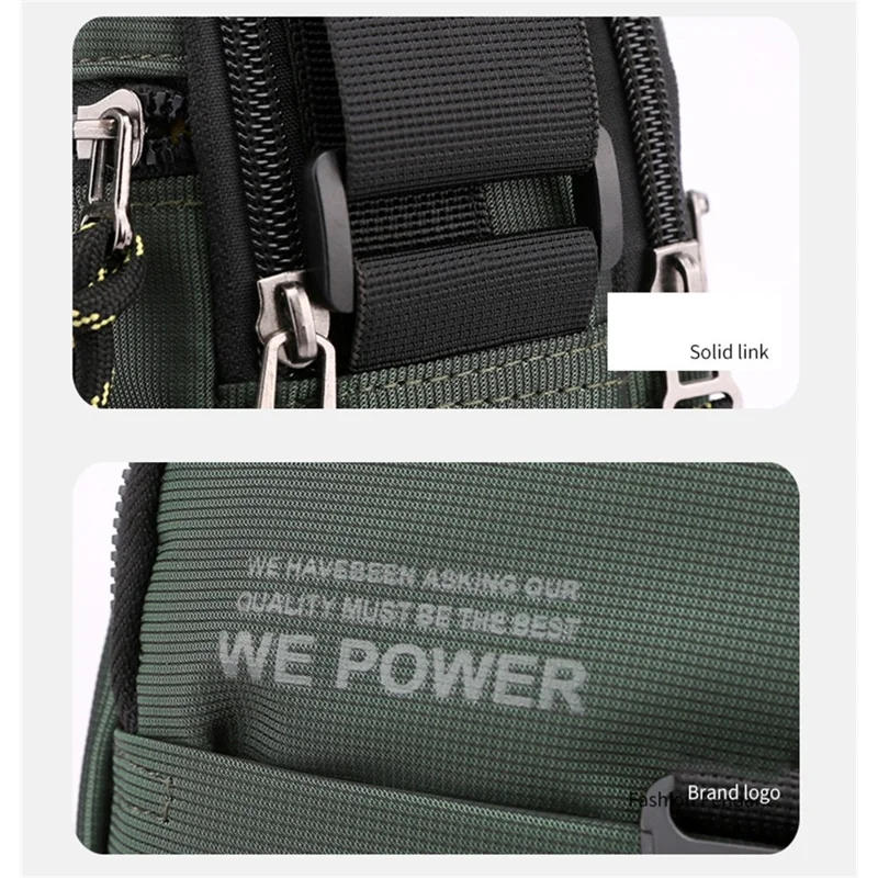 WEPOWER 5801 Men's Crossbody Bag Business Shoulder Bag Nylon Travel ...