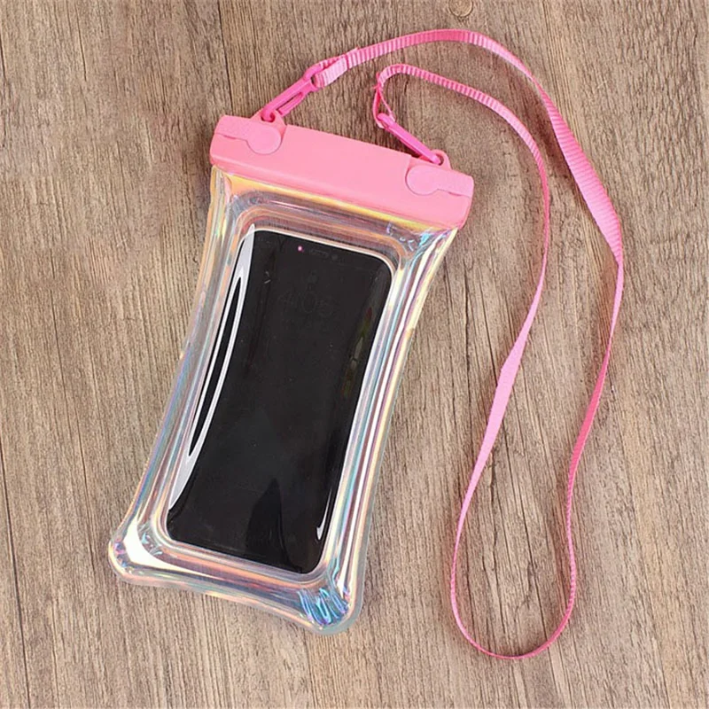 Wholesale Laser Transparent Phone Pouch Floating Airbag Design IPX8 ...