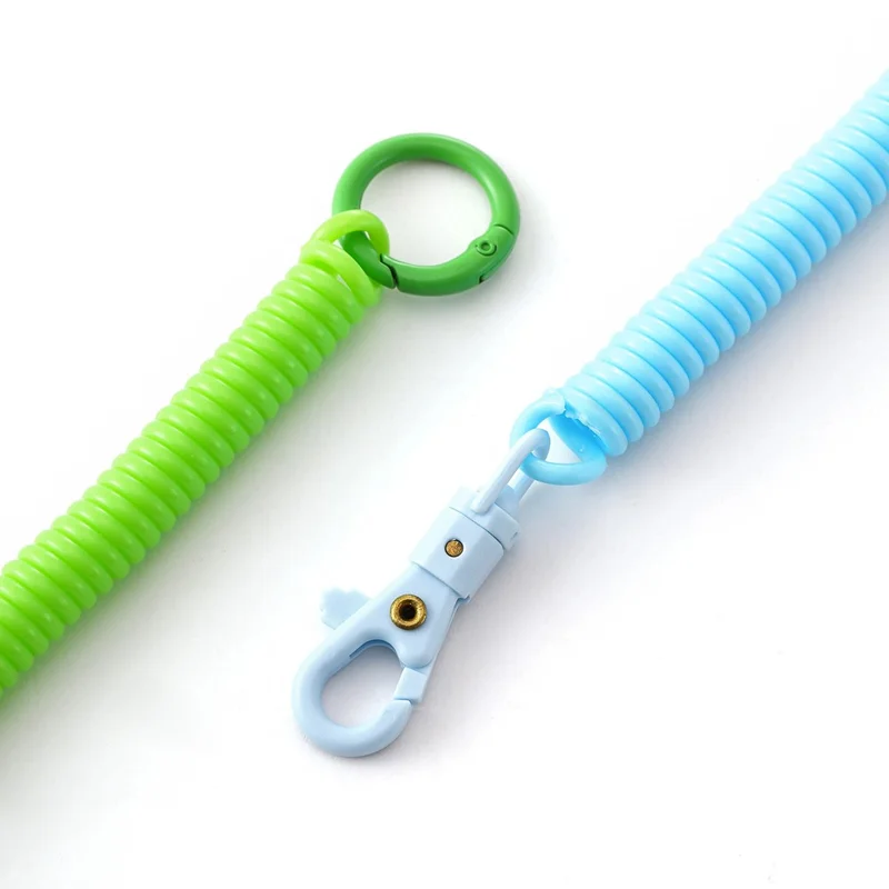 01 Multifunctional Outdoor Keychain Coil Anti-Lost Rope Elastic EVA ...