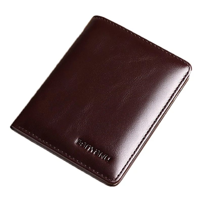 Wholesale BANYANU N776 Cowhide Men Short Wallet Ultra-thin Card Cash ...