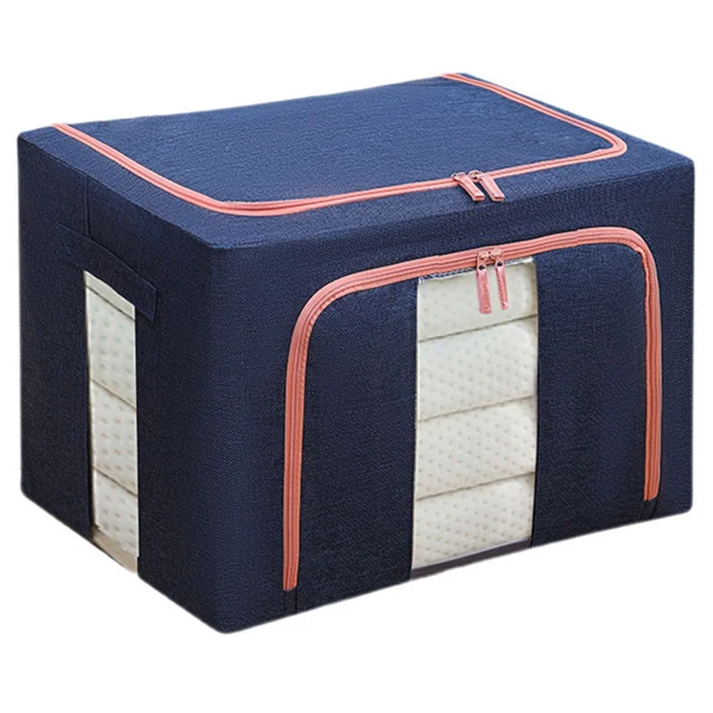 Wholesale 24L 40x30x20cm Linen Cloth Storage Box Foldable Clothes Bin ...