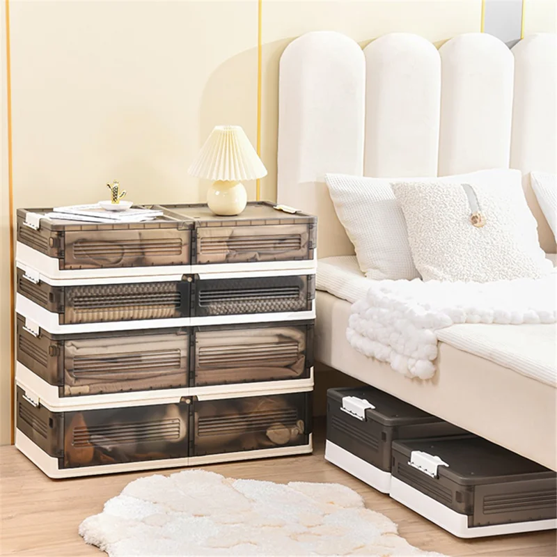 Underbed Sorting Box Plastic Pulley Storage Container with Wheels, Size ...