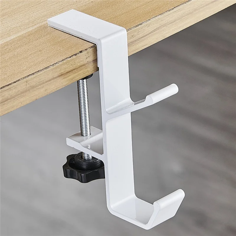 Aluminum Alloy Desk Edge Hook Backpack Headphone Bag Hanger Under Desk ...