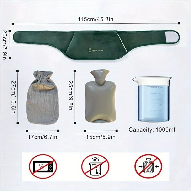 Wholesale WA-114 Wearable Hot Water Bottle with Waist Belt Winter ...