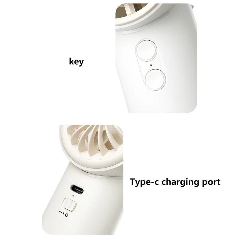 Y26 Rechargeable Summer Cooling Fan 100 Wind Speeds Digital Display ...