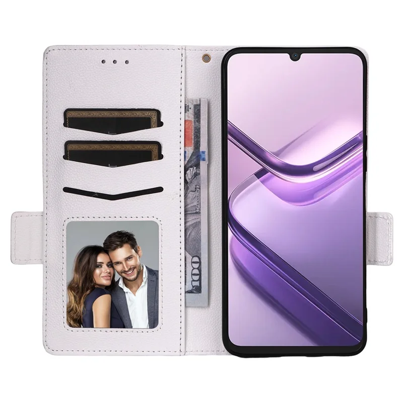 For Doogee Note 58 Pro / Note 58 Case with Wrist Strap Litchi Texture ...