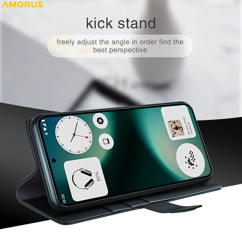 Wholesale AMORUS For Nothing Phone (3a) Lite 5Ga Stand Cases Calf ...