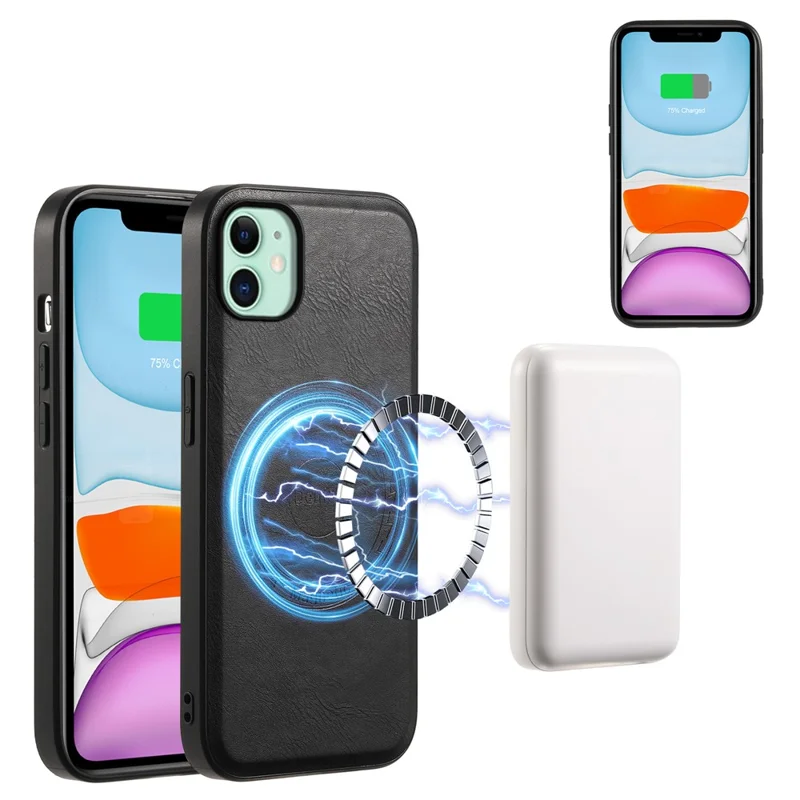 DENIOR For iPhone 11 Magnetic Phone Case Detachable Card Bag Cover Fits ...