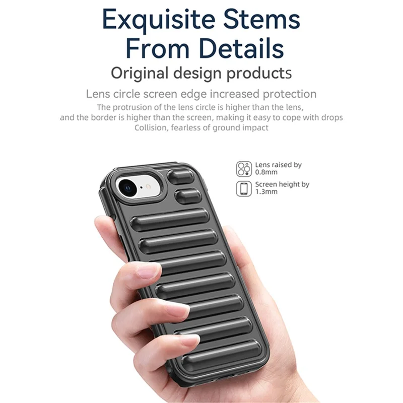 Wholesale Capsule Series for iPhone SE (2024) Case Soft TPU Ribbed Anti ...