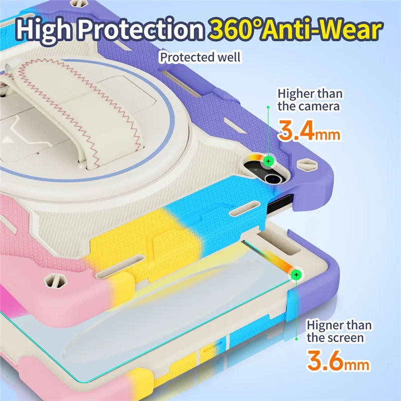 Wholesale For iPad (2025) / iPad 10.9 (2022) Case Kickstand Hand Strap ...