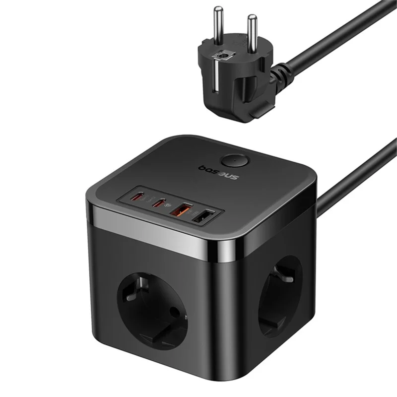 Venta al por mayor de Baseus PowerCombo Cube Power Strip 3AC+2USB+2Type ...