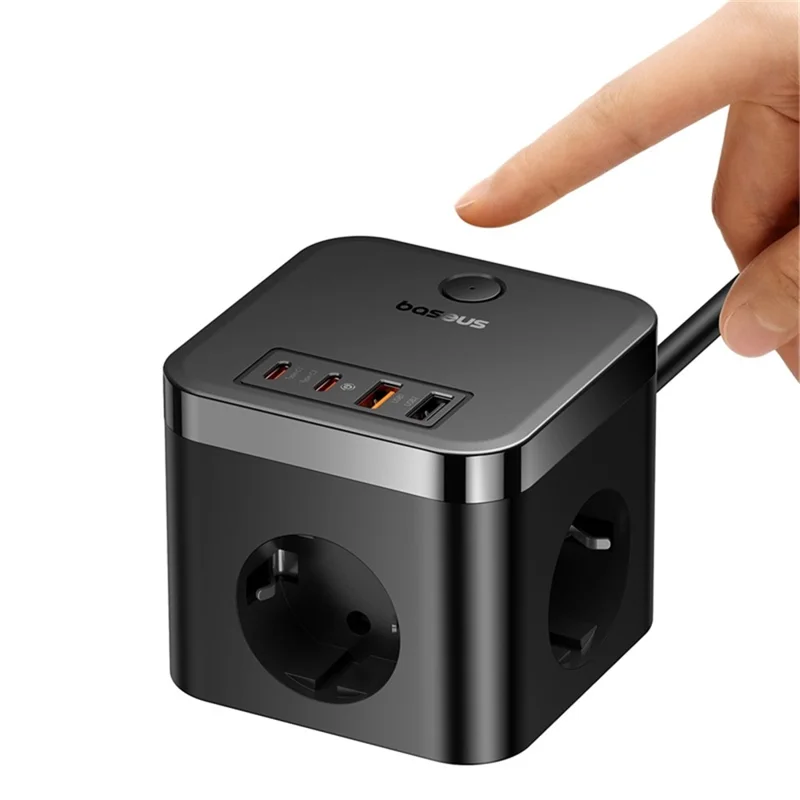 Venta al por mayor de Baseus PowerCombo Cube Power Strip 3AC+2USB+2Type ...