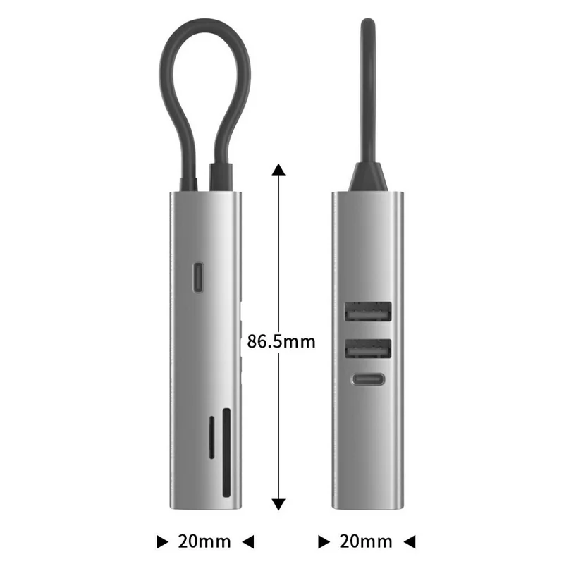 7 in 1 Type C to HDTV Portable Dock USB 3.0 Hub 100W PD Fast Charging ...