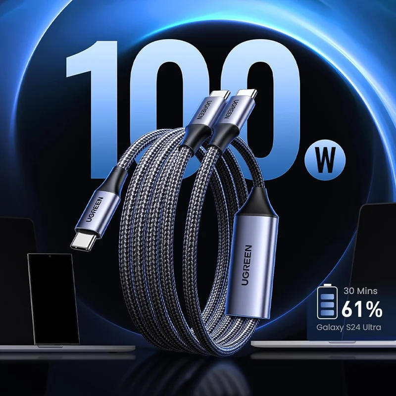 Wholesale UGREEN 35087 1.5m 2 in 1 USB-C to USB-C Y Splitter Cable 100W ...