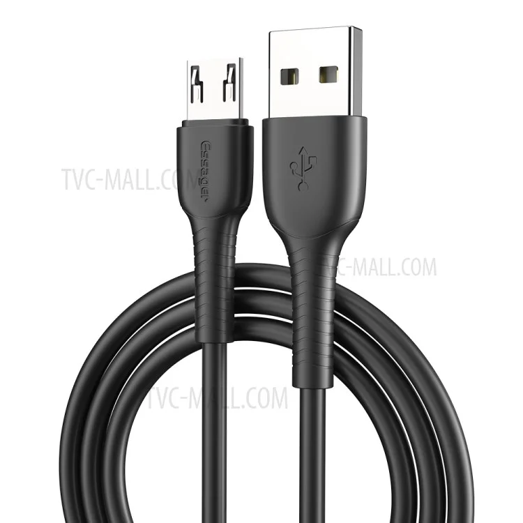 Wholesale ESSAGER USB to Micro Data Cable 3A Charging Cord, 2m - Black ...