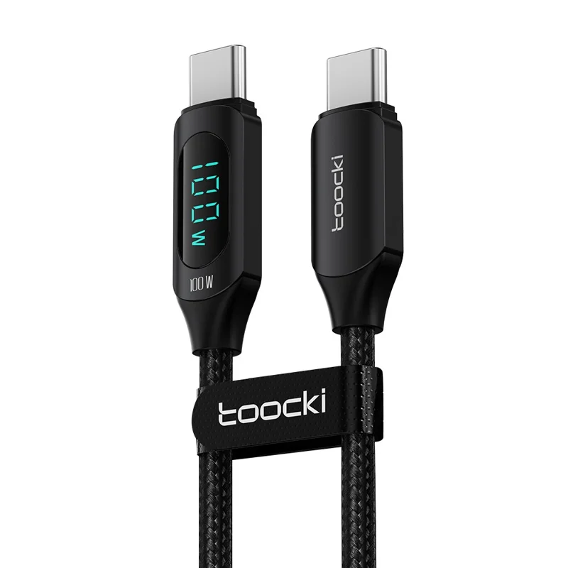 Wholesale TOOCKI TQ-X03 2m Digital Display Data Cable USB-C to USB-C PD ...