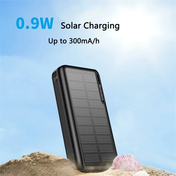 Wholesale YD-818P Solar Power Bank 20000mAh Portable Charger with 2 USB ...