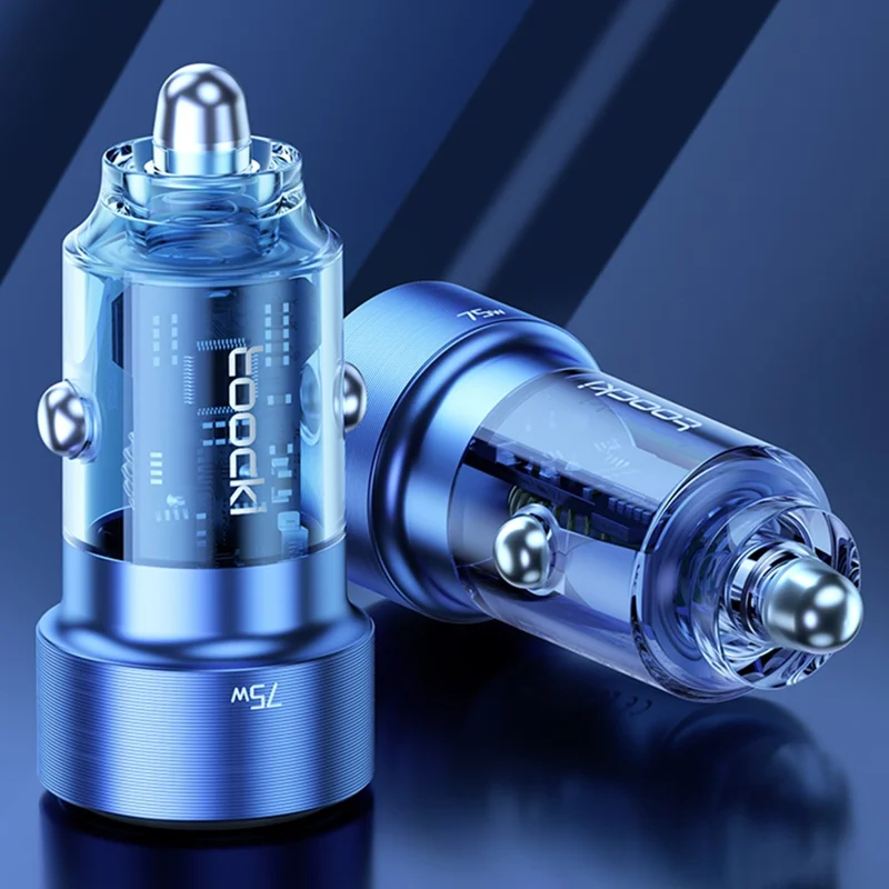 Wholesale TOOCKI TQ-CC09 PD 45W Fast Car Charger USB-A+Type-C Cigarette ...